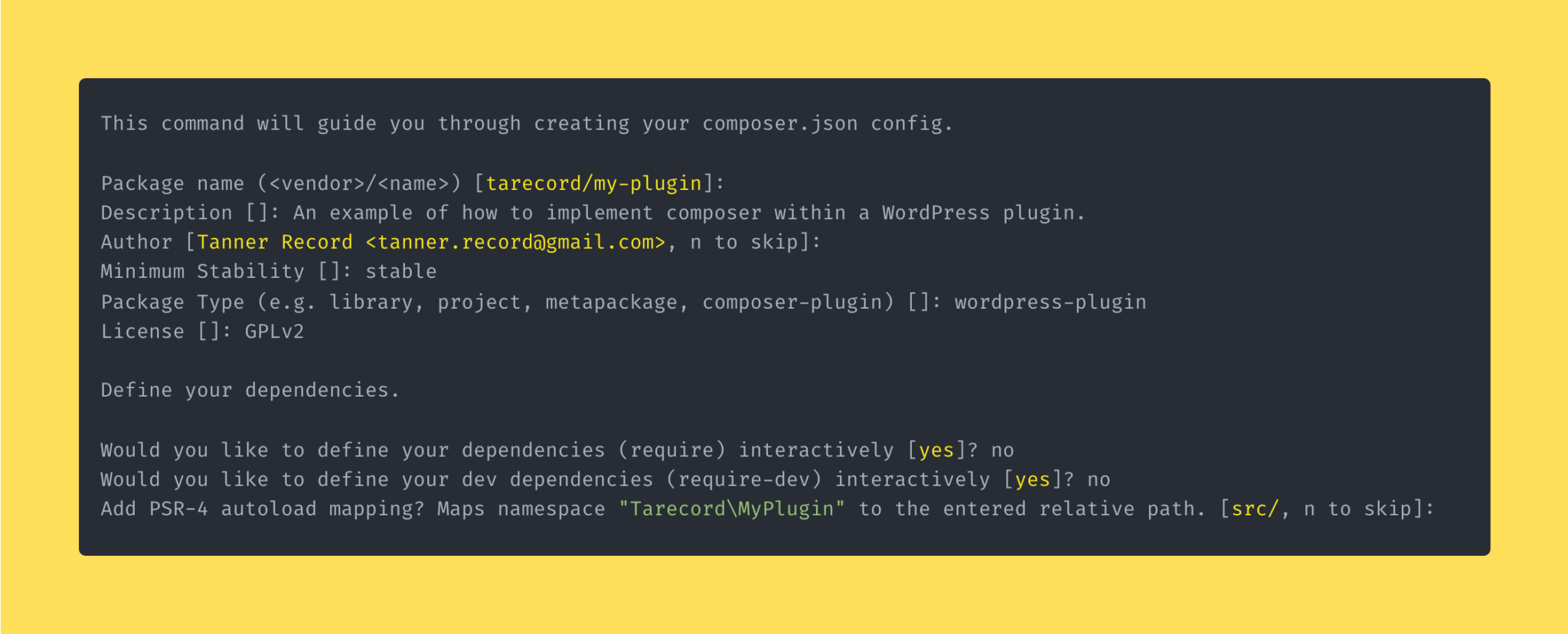 SWPD #007: How to Use Composer to Simplify Plugin Development | Tanner Record